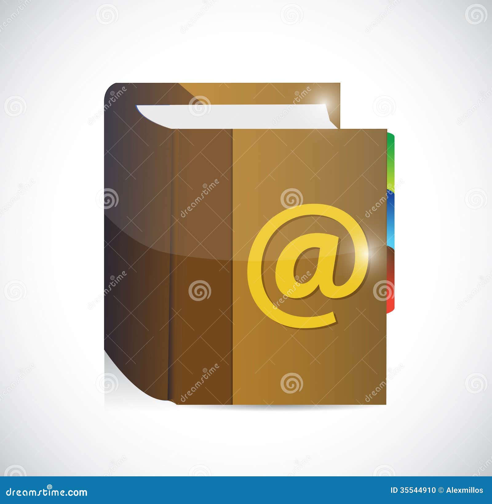 Online Phone Book Illustration Design Stock Illustration - Illustration ...