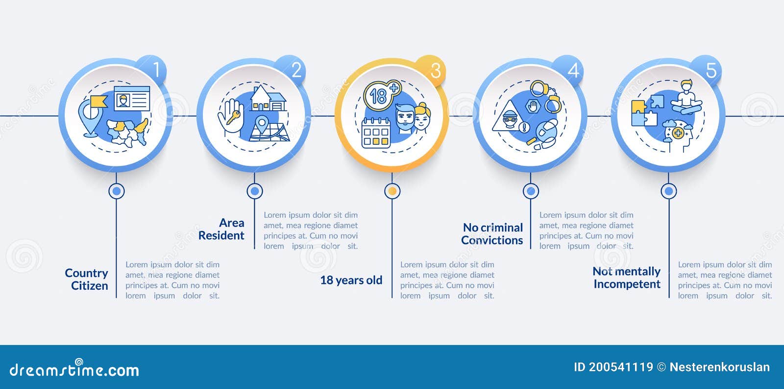 Online Polls Vector Infographic Template Stock Vector - Illustration of ...