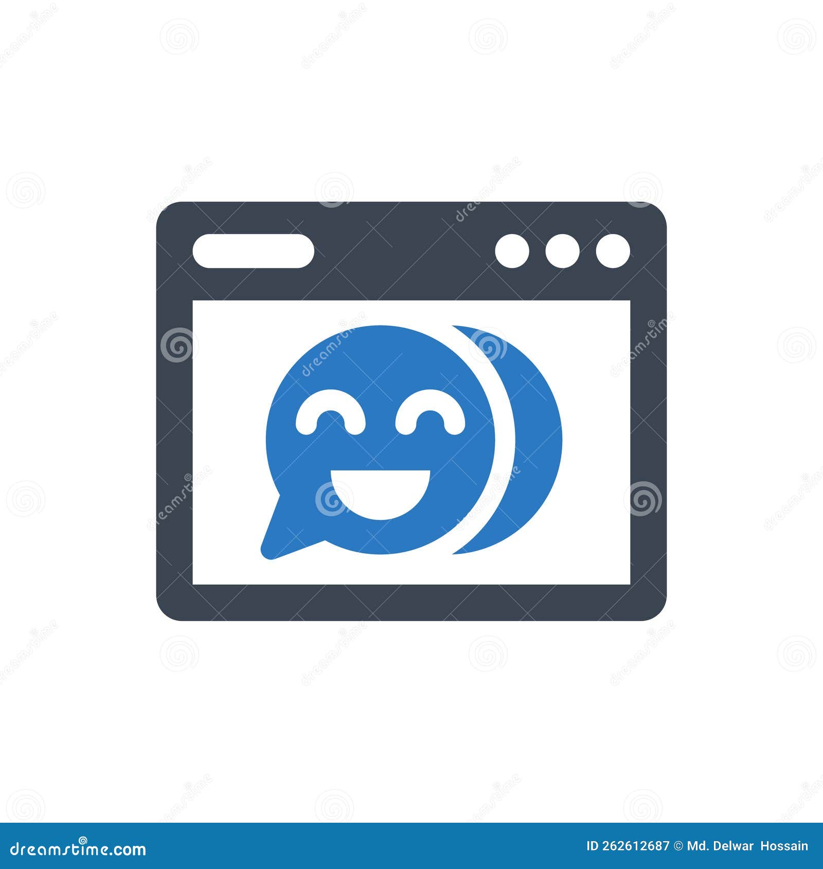 Online Positive Feedback Icon Stock Vector - Illustration of online ...