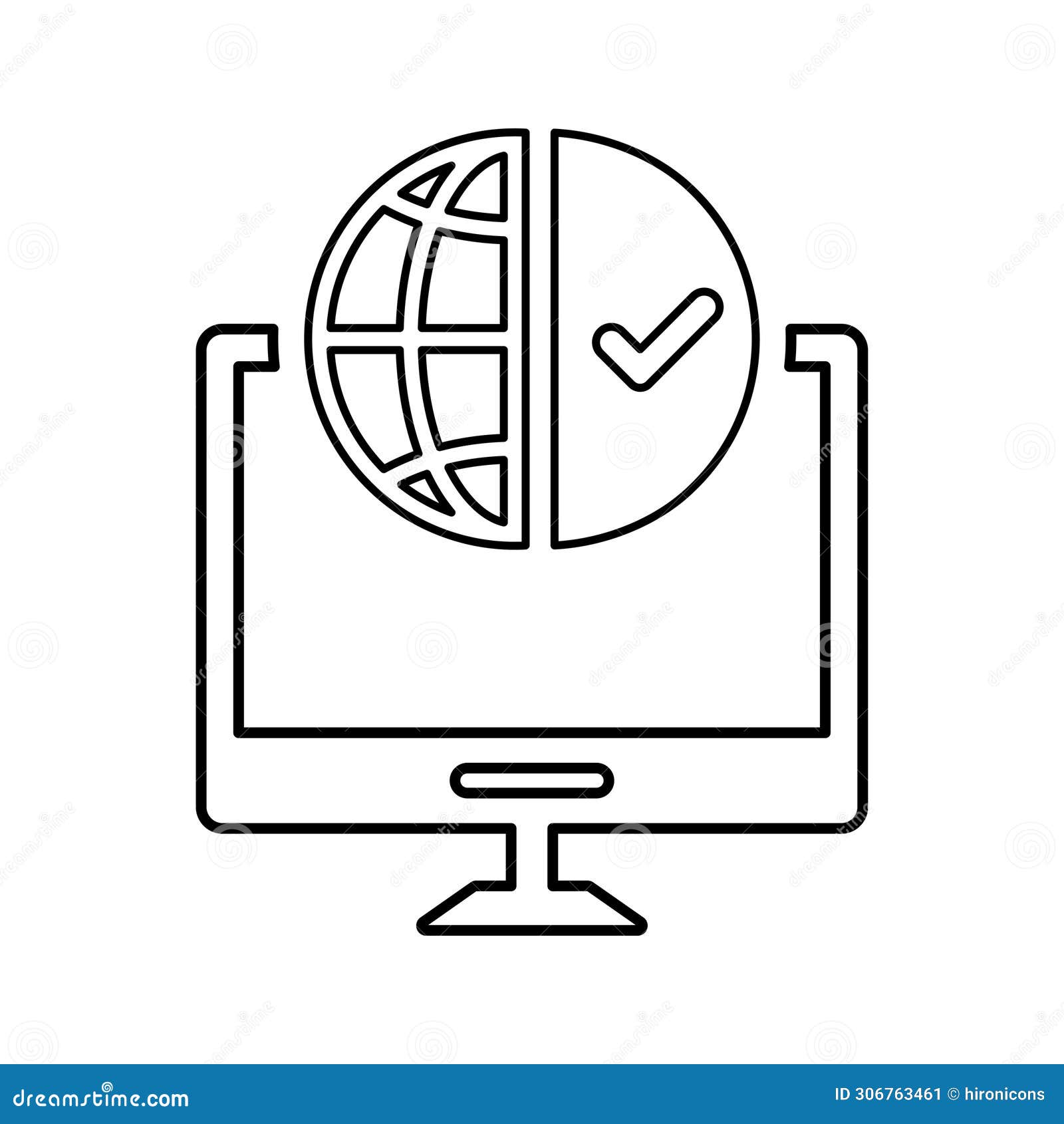 Online Presence Management Icon. Line, Outline Design Stock ...