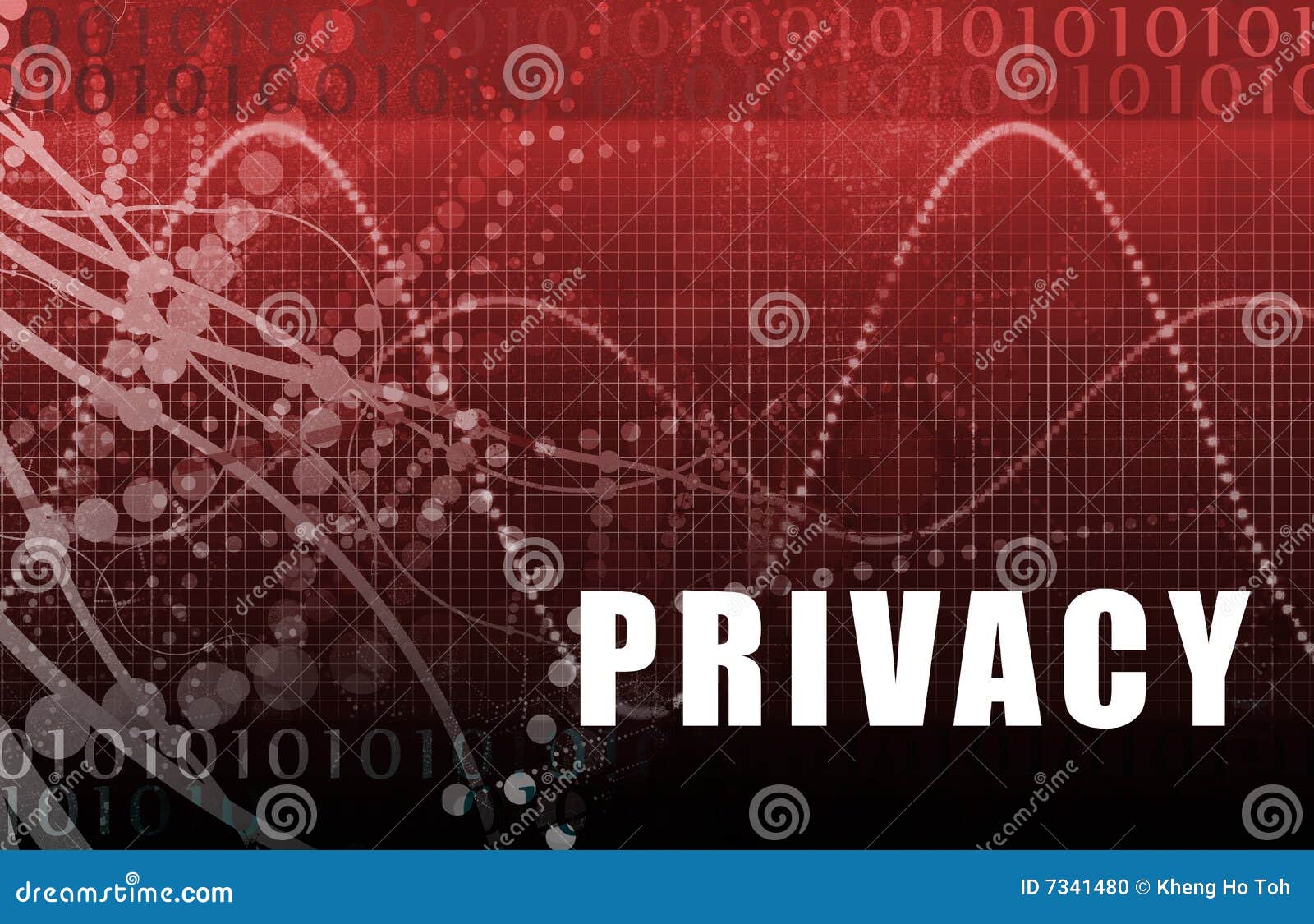 Online Privacy Abstract stock illustration. Illustration of billboard ...