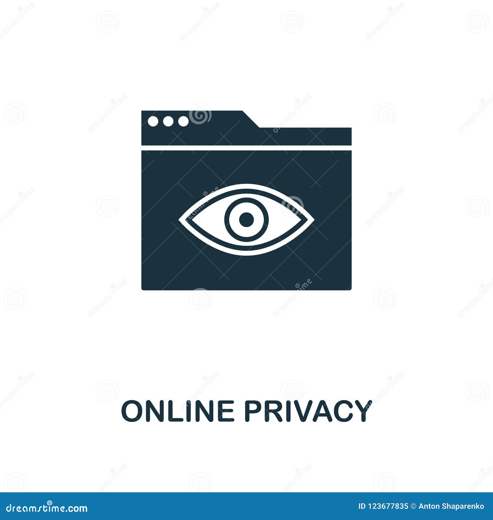 Online Privacy Creative Icon. Simple Element Illustration. Online ...