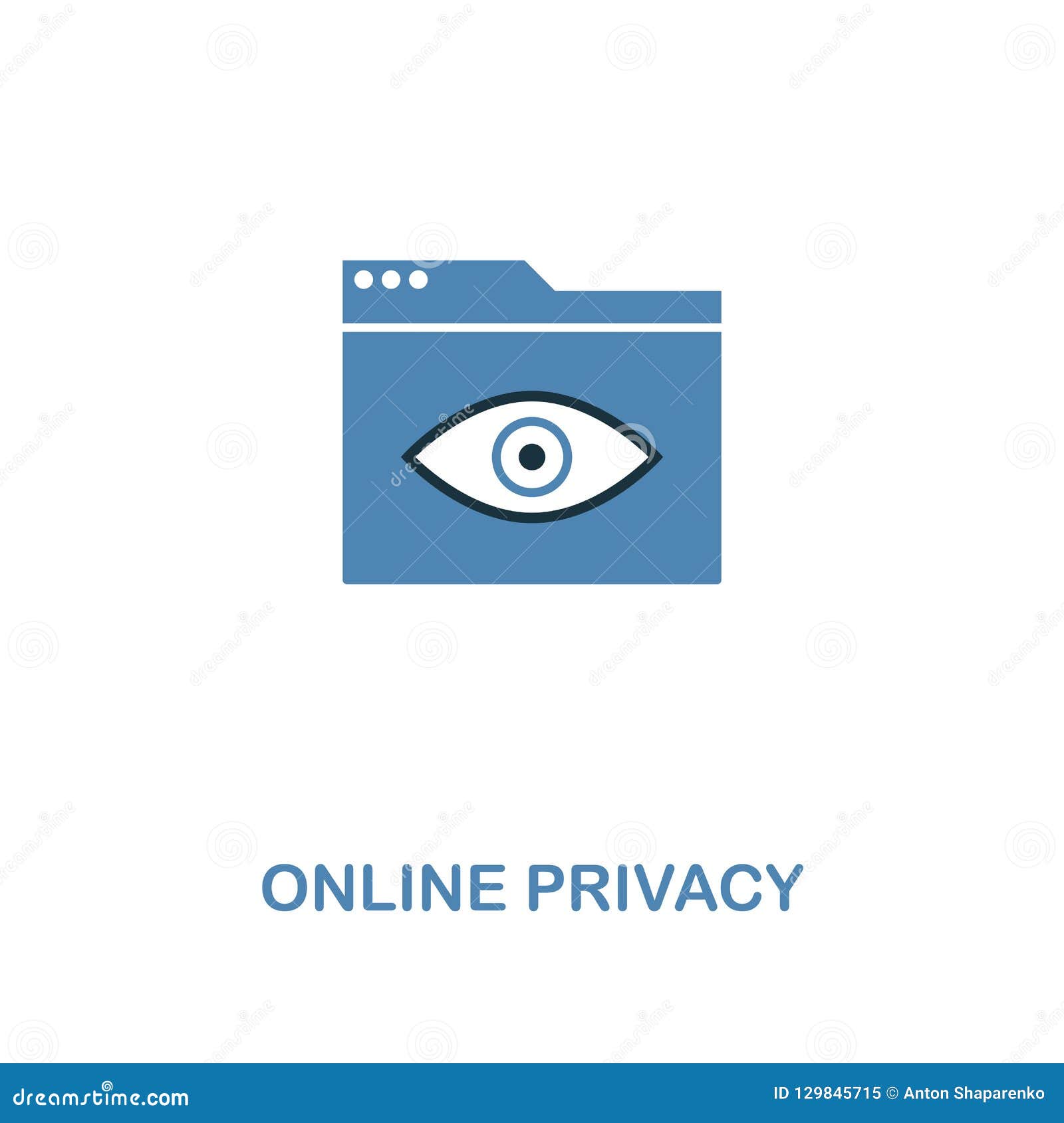 Online Privacy Creative Icon in Two Colors. Premium Style Design from ...