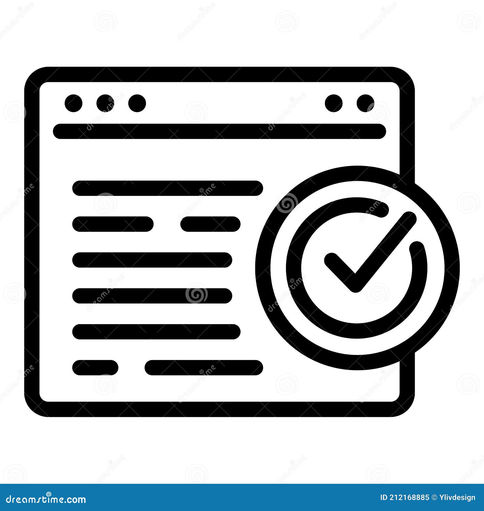 Online Privacy Icon, Outline Style Stock Vector - Illustration of ...