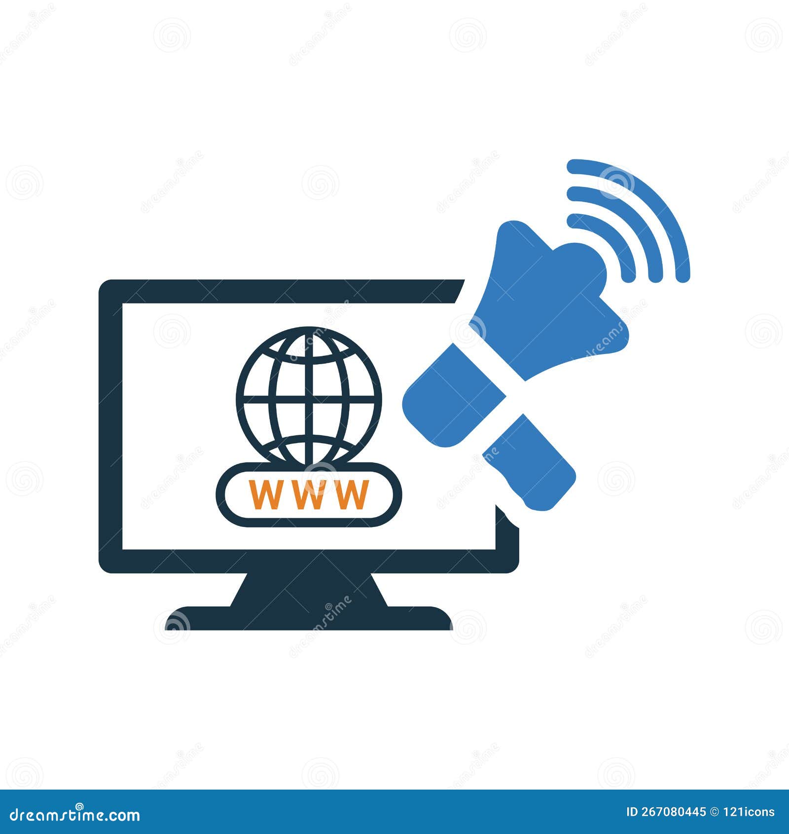 Online Promotion Icon. Vector Graphics Stock Illustration ...