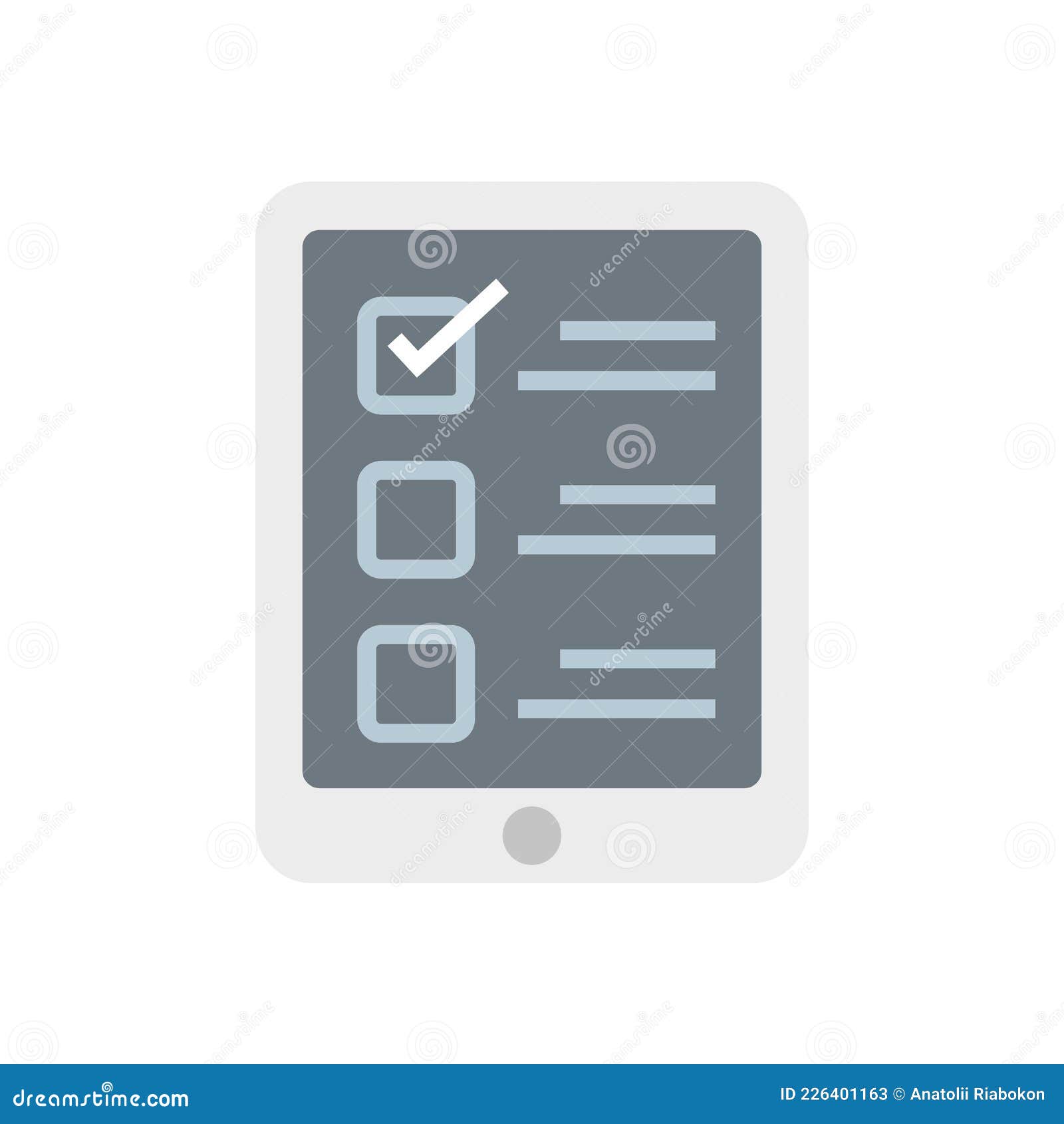 Online Questionnaire Icon Flat Isolated Vector Stock Vector ...