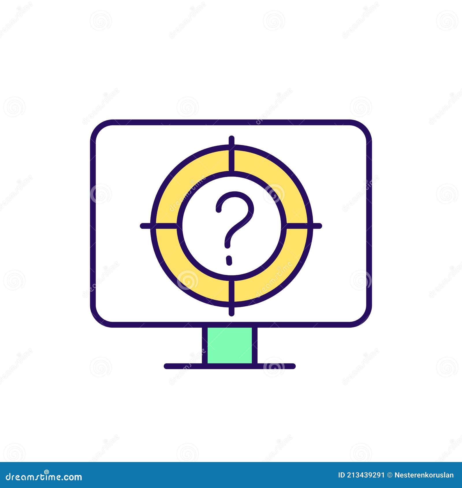 Online Questionnaire RGB Color Icon Stock Vector - Illustration of ...