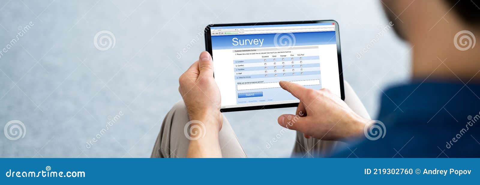 Online Questionnaire Survey Poll Stock Photo - Image of house, form ...