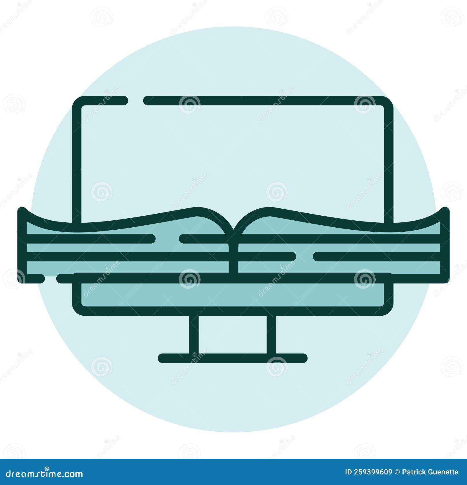Online reading, icon stock vector. Illustration of application - 259399609