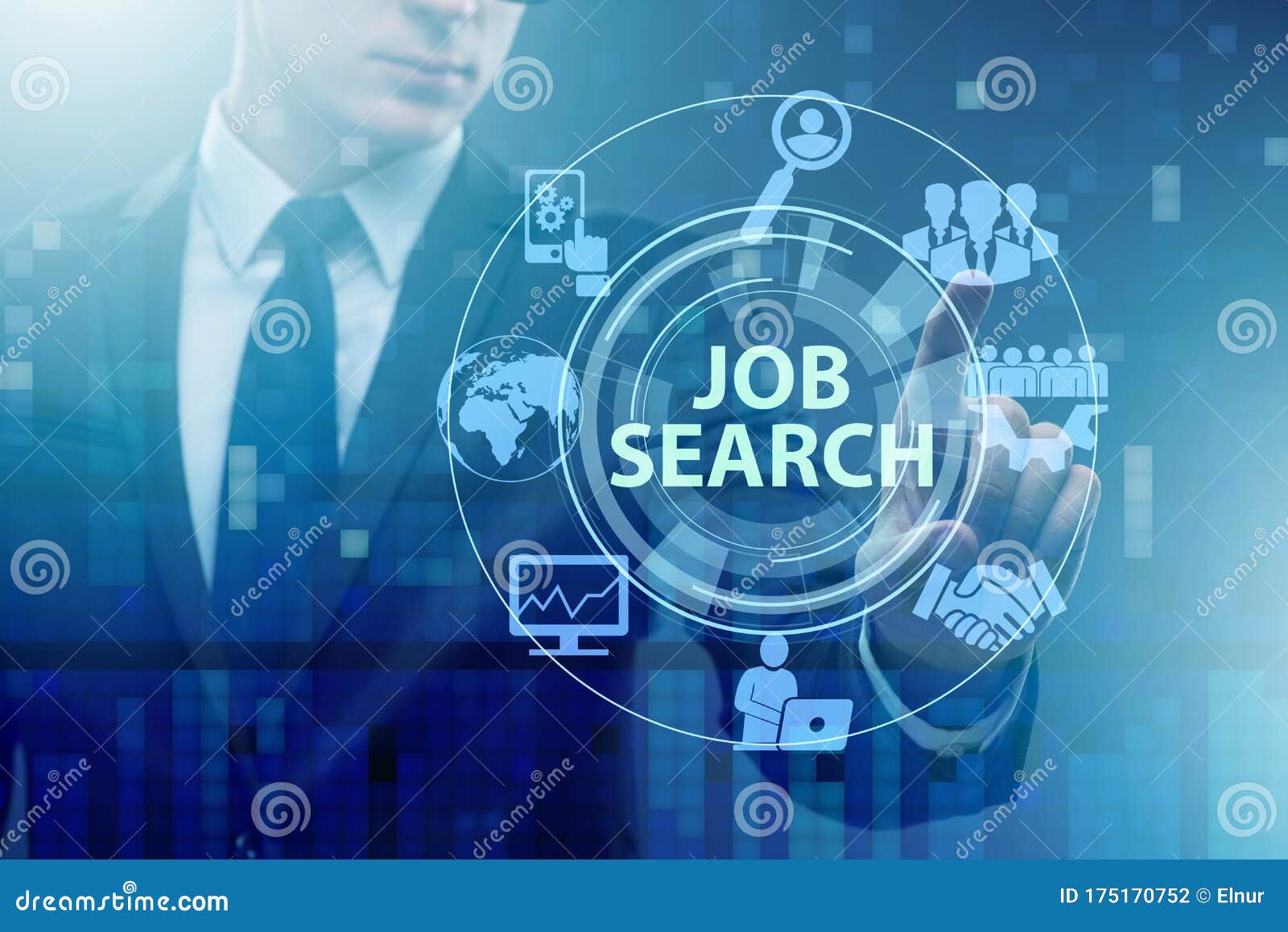 Online Recruitment and Job Search Concept Stock Photo - Image of ...