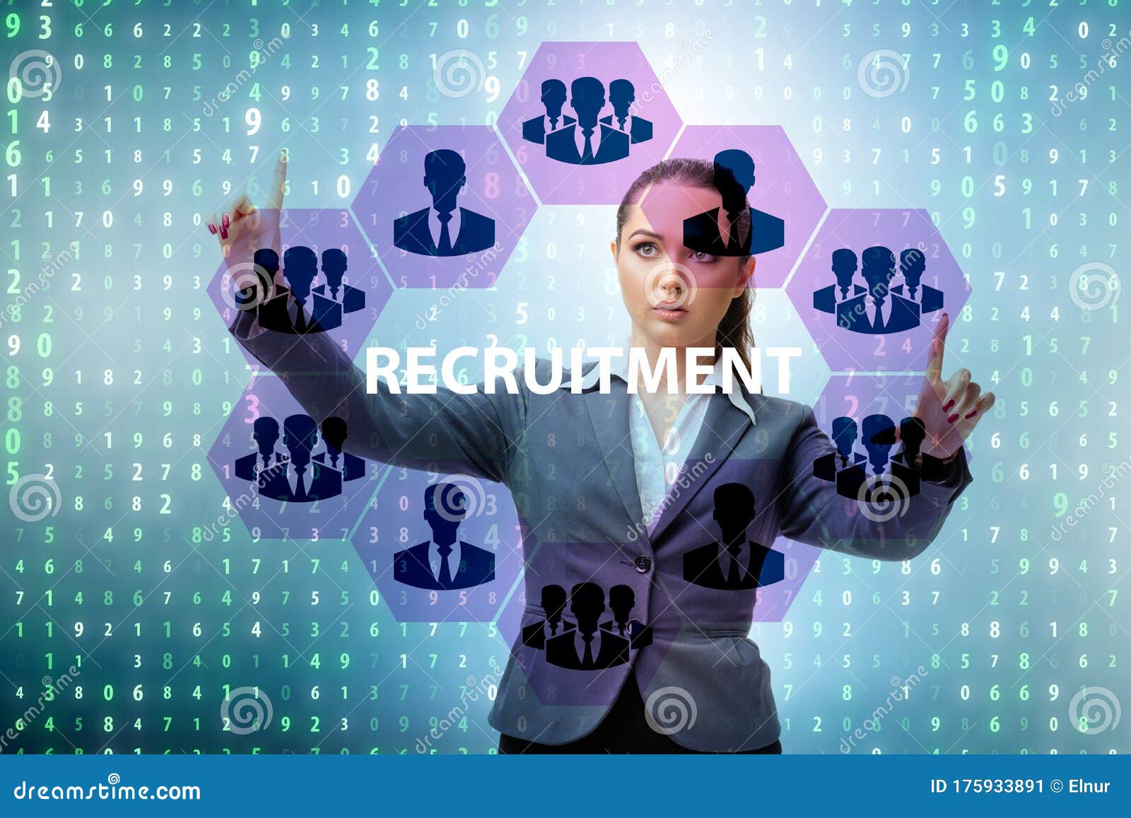 Online Recruitment and Job Search Concept Stock Image - Image of career ...