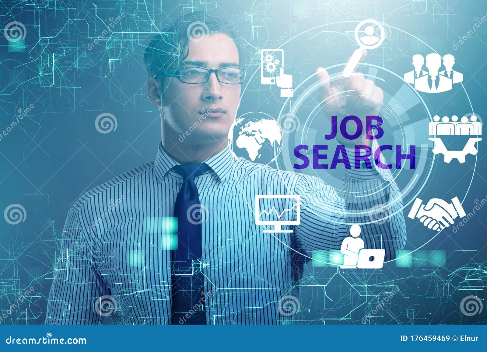 Online Recruitment and Job Search Concept Stock Image - Image of ...