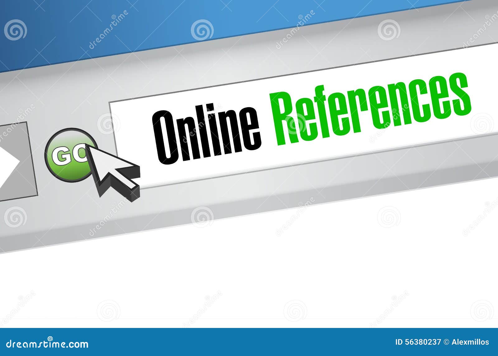 Online References Sign Concept Stock Illustration - Illustration of ...