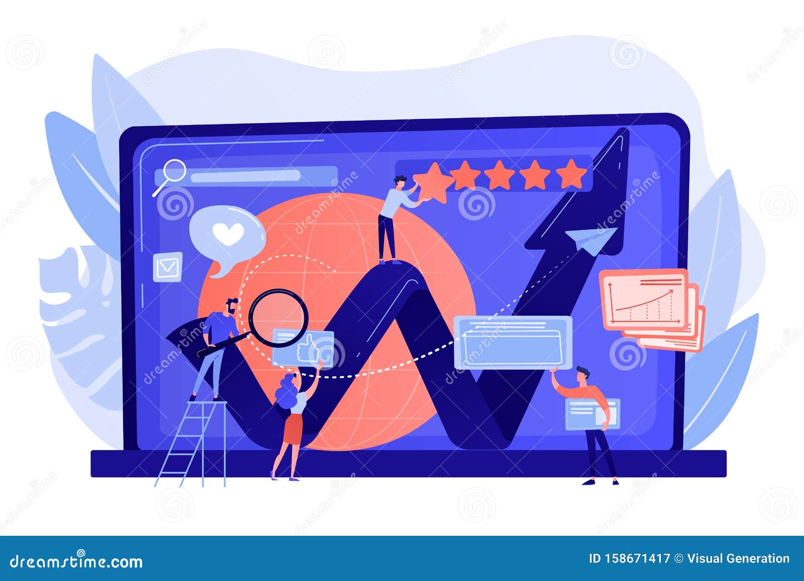 Online Reputation Management Concept Vector Illustration Stock Vector ... Online Reputation Management Concept Vector Illustration Stock Vector ...