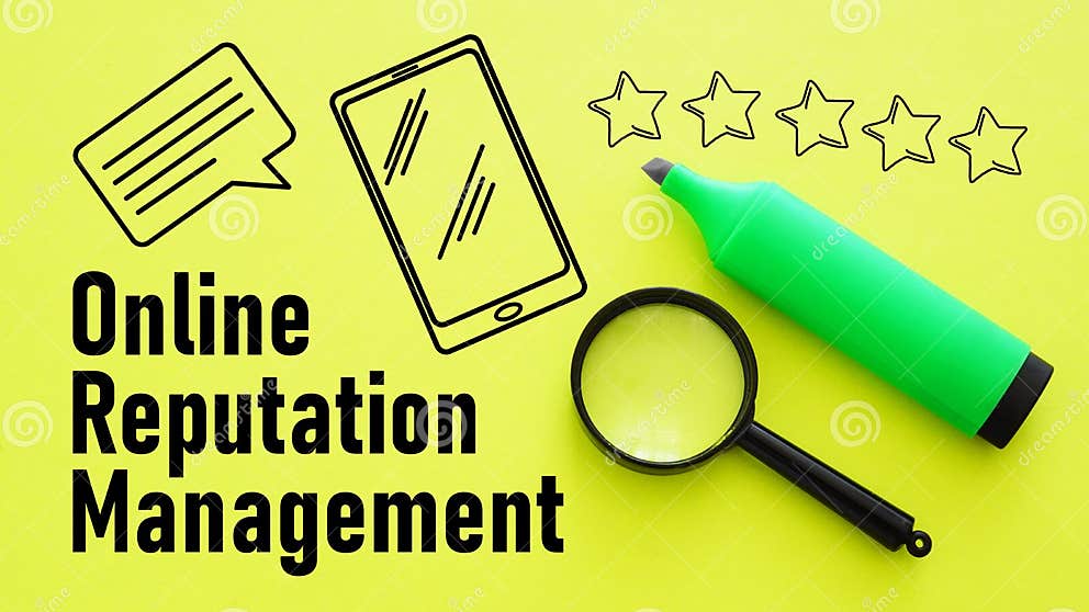 Online Reputation Management ORM is Shown Using the Text Stock Image ...
