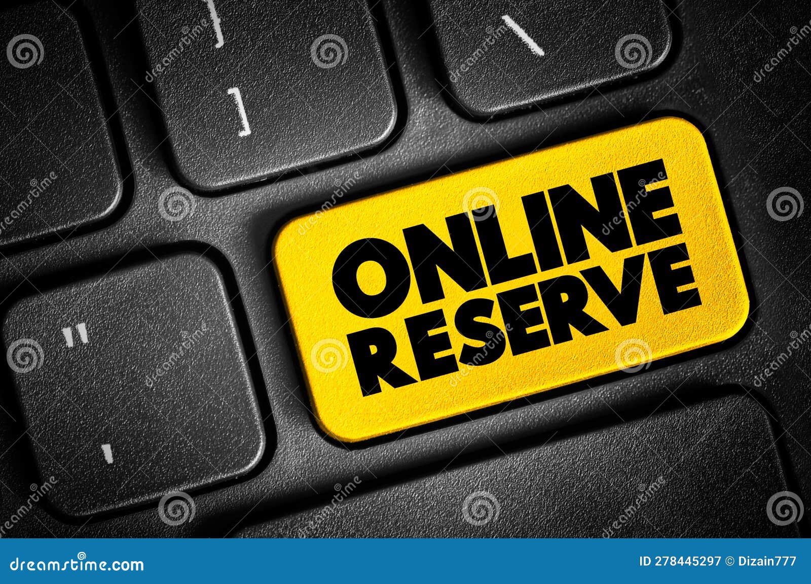 Online Reserve Text Button on Keyboard, Concept Background Stock ...
