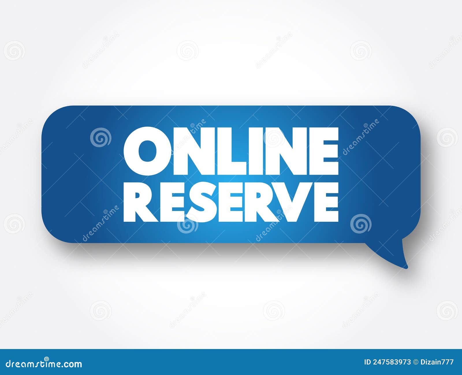 Online Reserve Text Message Bubble, Concept Background Stock ...