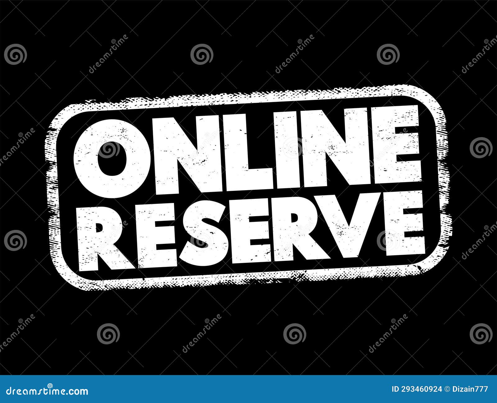 Online Reserve Text Stamp, Concept Background Stock Illustration ...