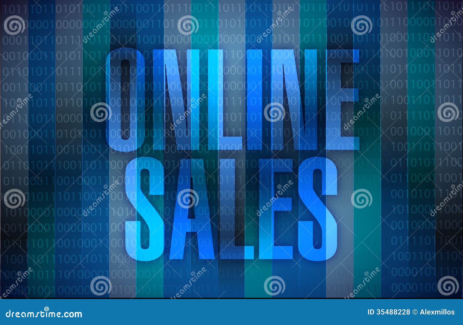 Online Sales Illustration Design Stock Illustration - Illustration of ...