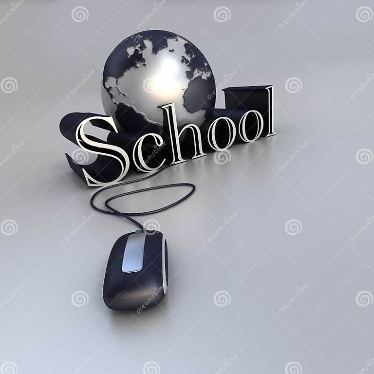 Online school stock illustration. Illustration of silver - 7337217