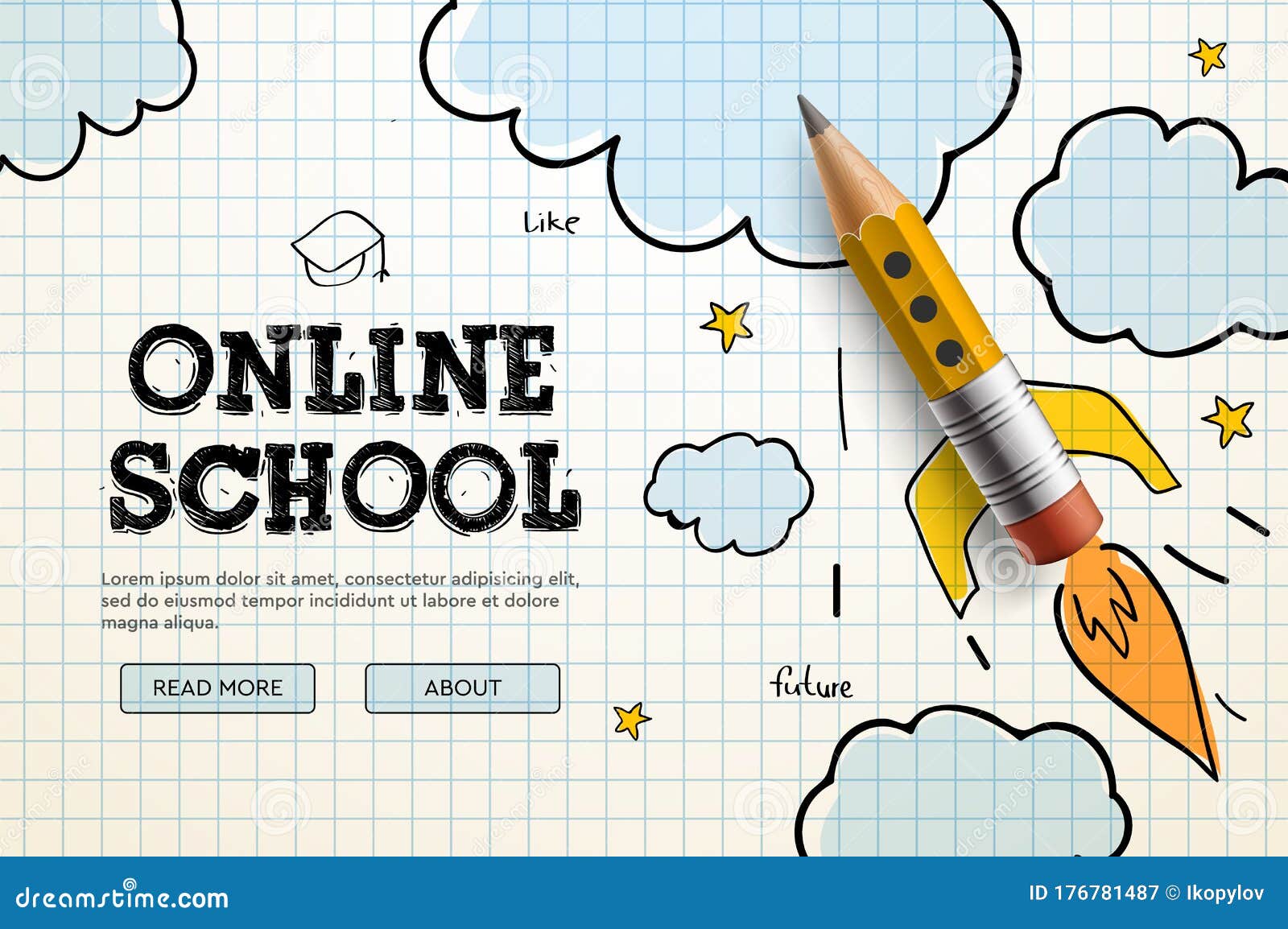 Online School. Digital Internet Tutorials and Courses, Online Education ...