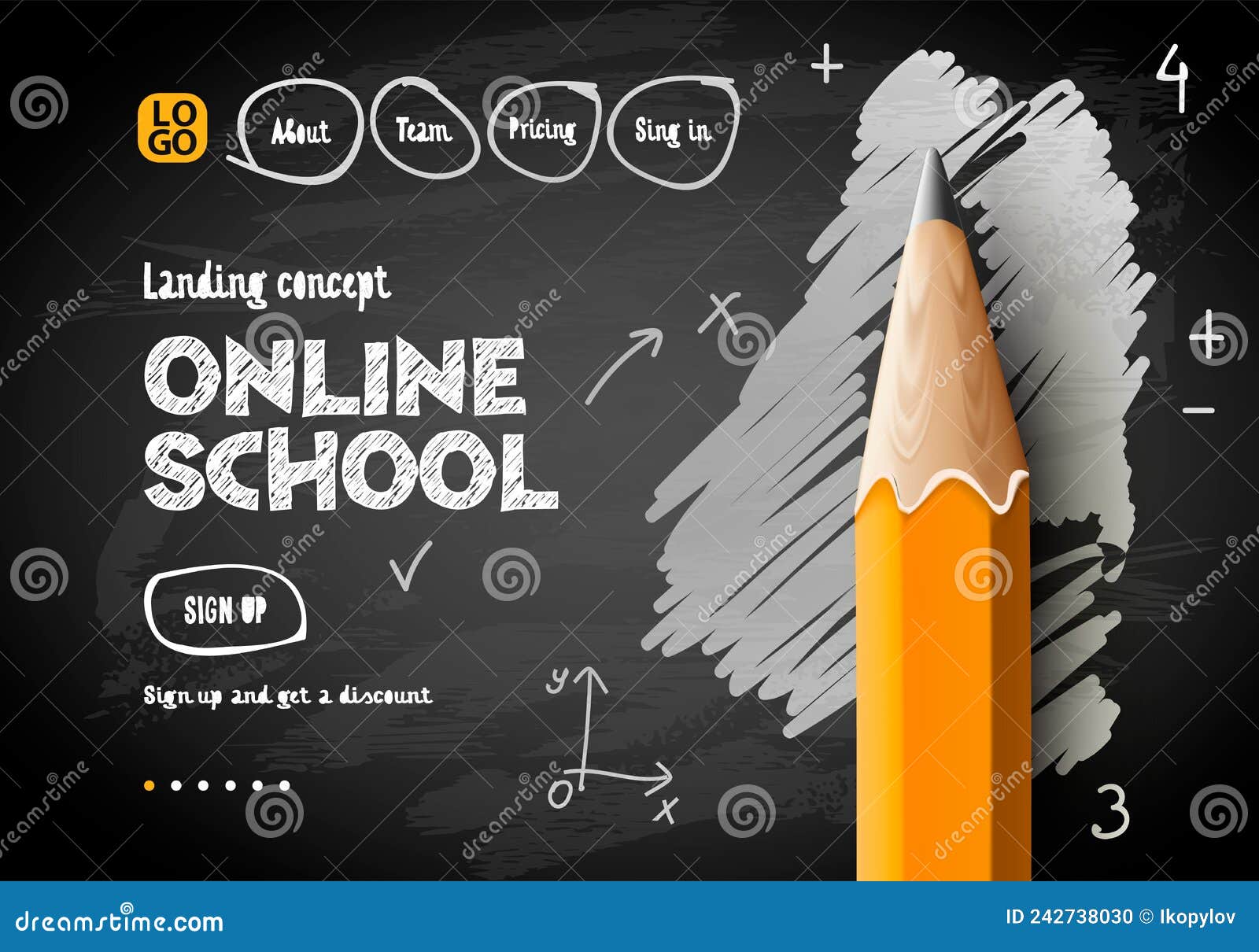 Online School Web Banner. Digital Internet Tutorials and Courses ...