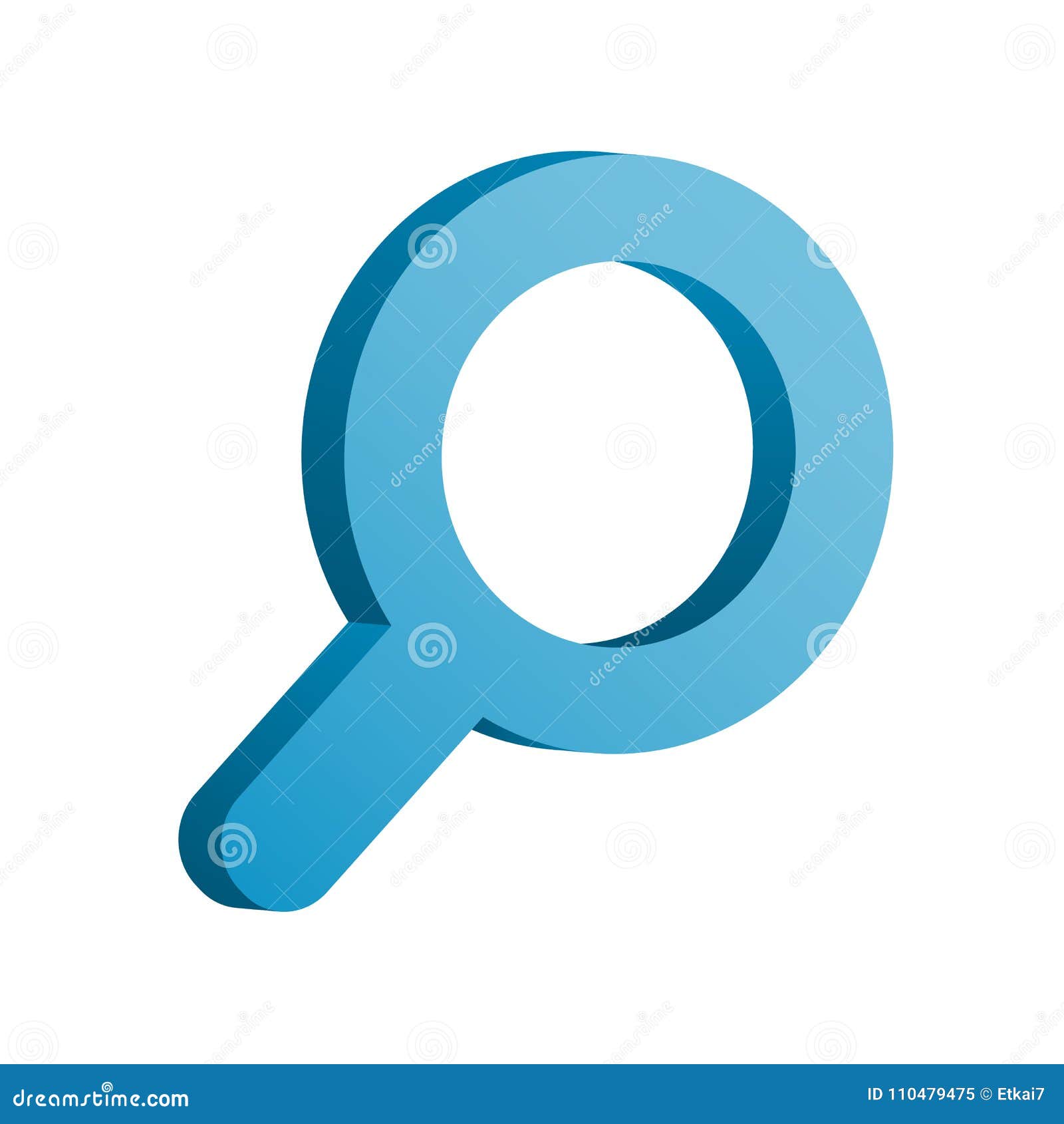 3d Search Icon Vector Illustration. Free Royalty Images. Stock Vector ...