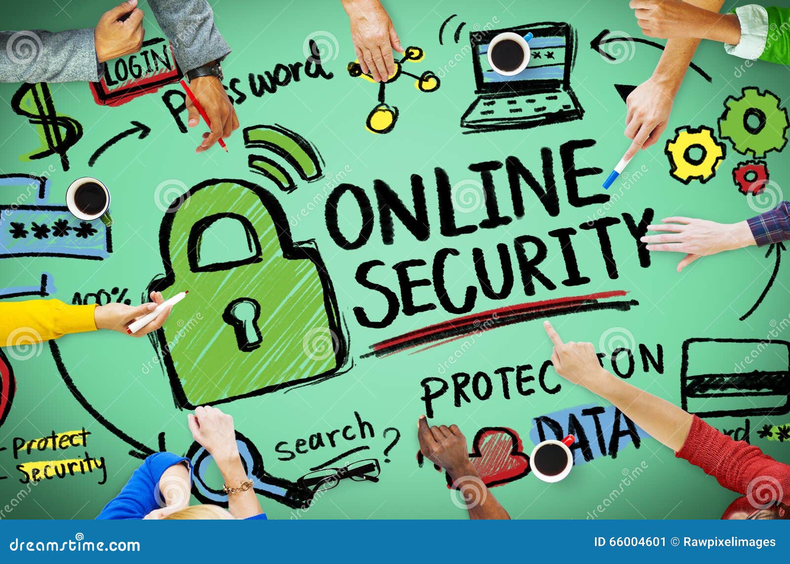 Online Security Password Information Protection Privacy Internet Stock ...