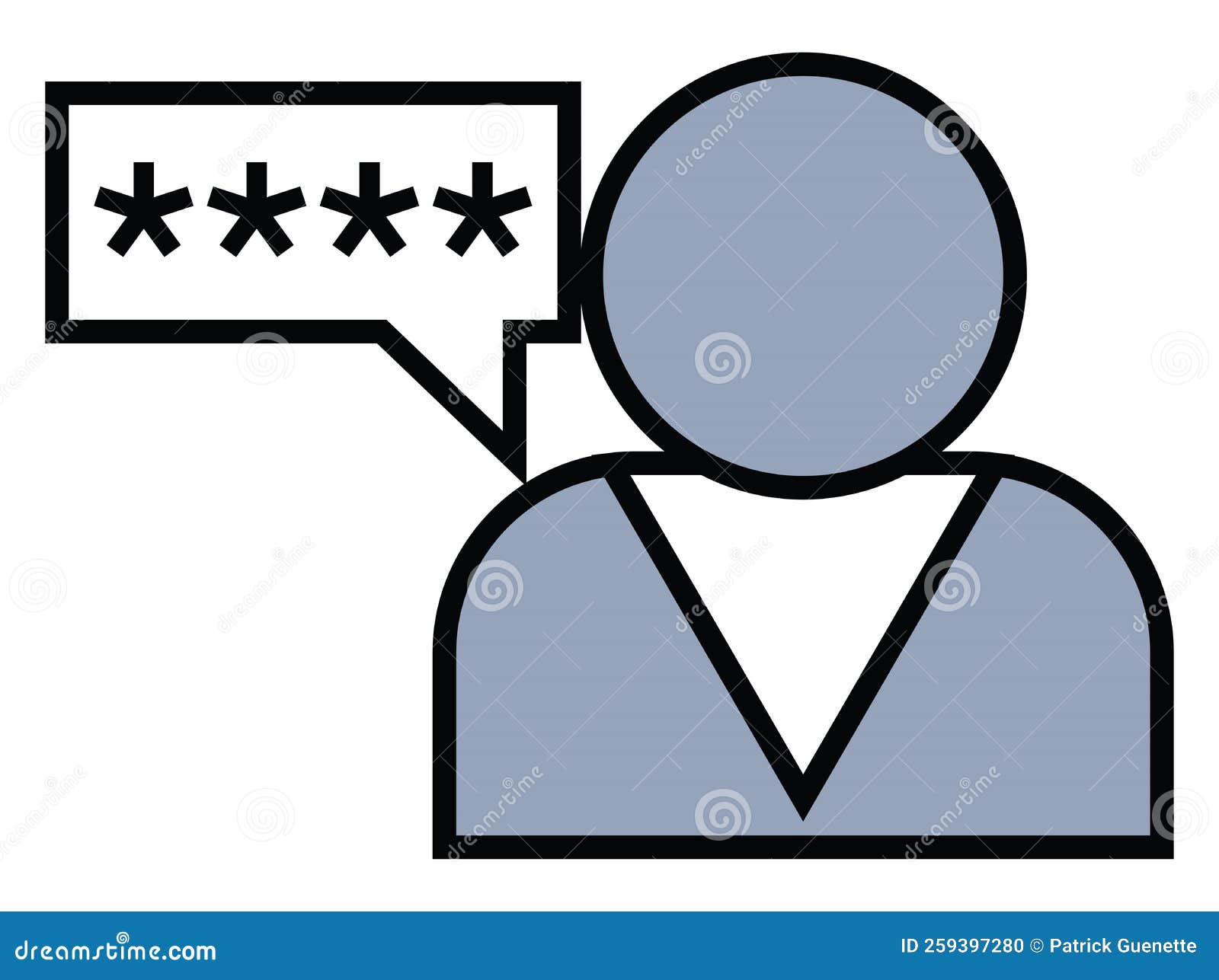 Online Security Profile Password, Icon Stock Vector - Illustration of ...