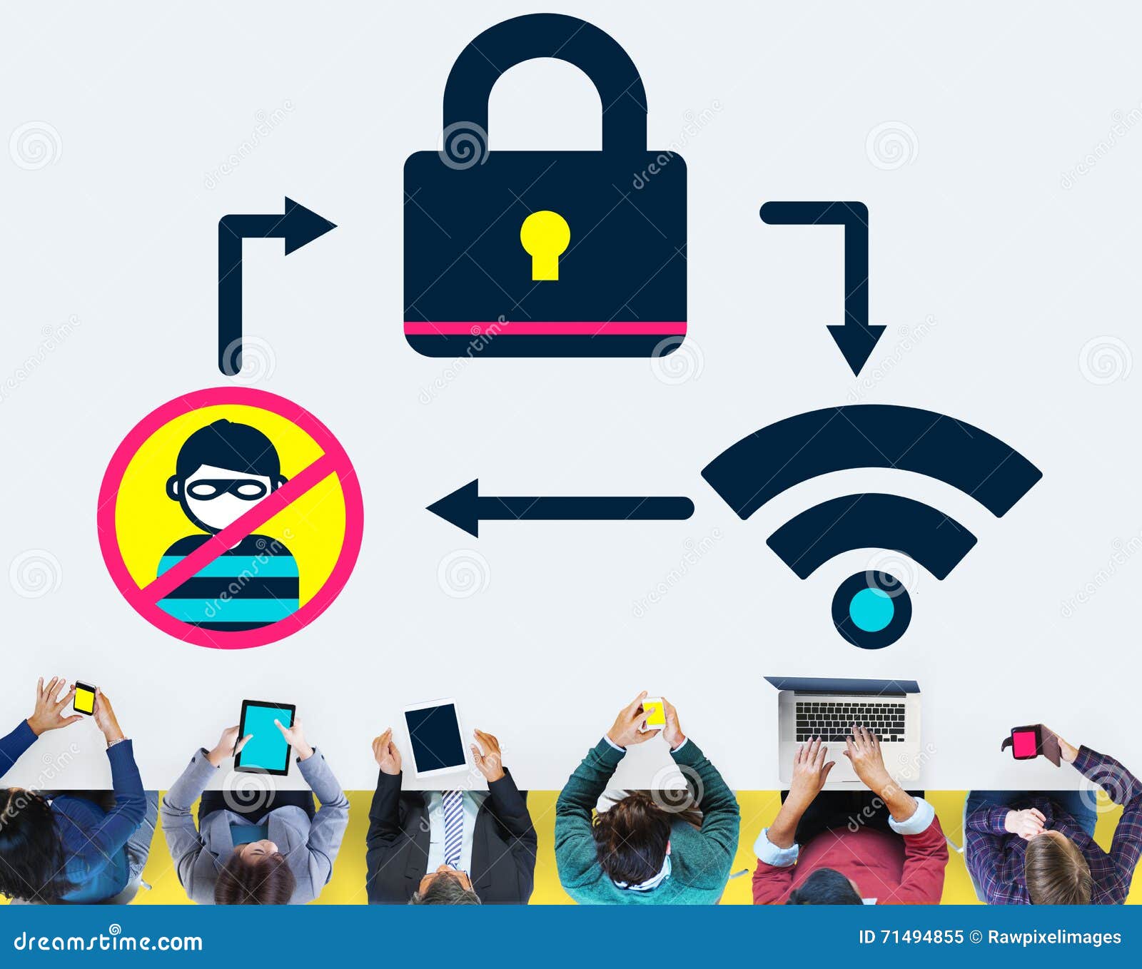 Online Security Protection Networking Privacy Concept Stock ...