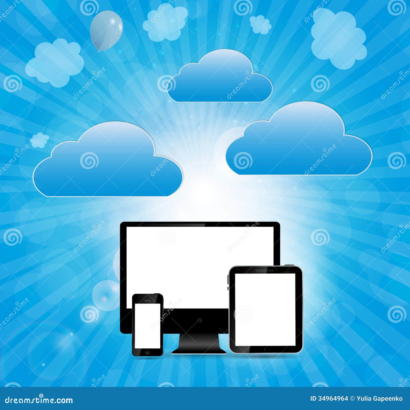 Online Service Concept Vector Illustration Stock Vector - Illustration ...