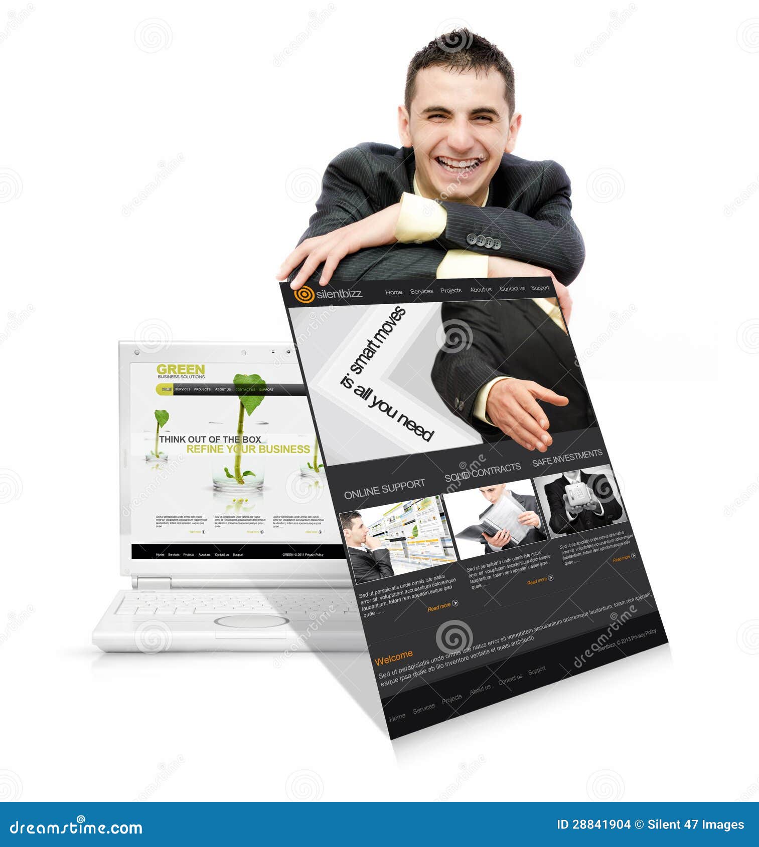 Online services stock photo. Image of attractive, handsome - 28841904