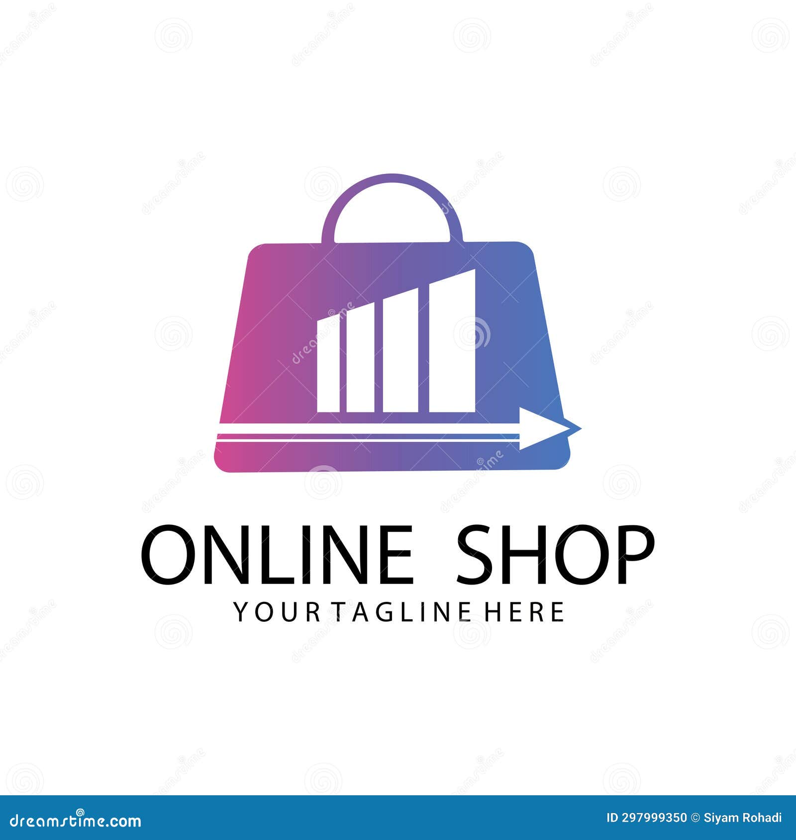 Online Shop Logo Template stock vector. Illustration of company - 297999350