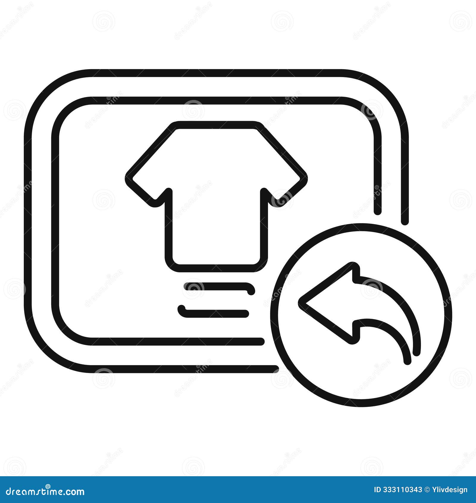 Online Shop Return Request with T Shirt Clothing Icon Stock ...