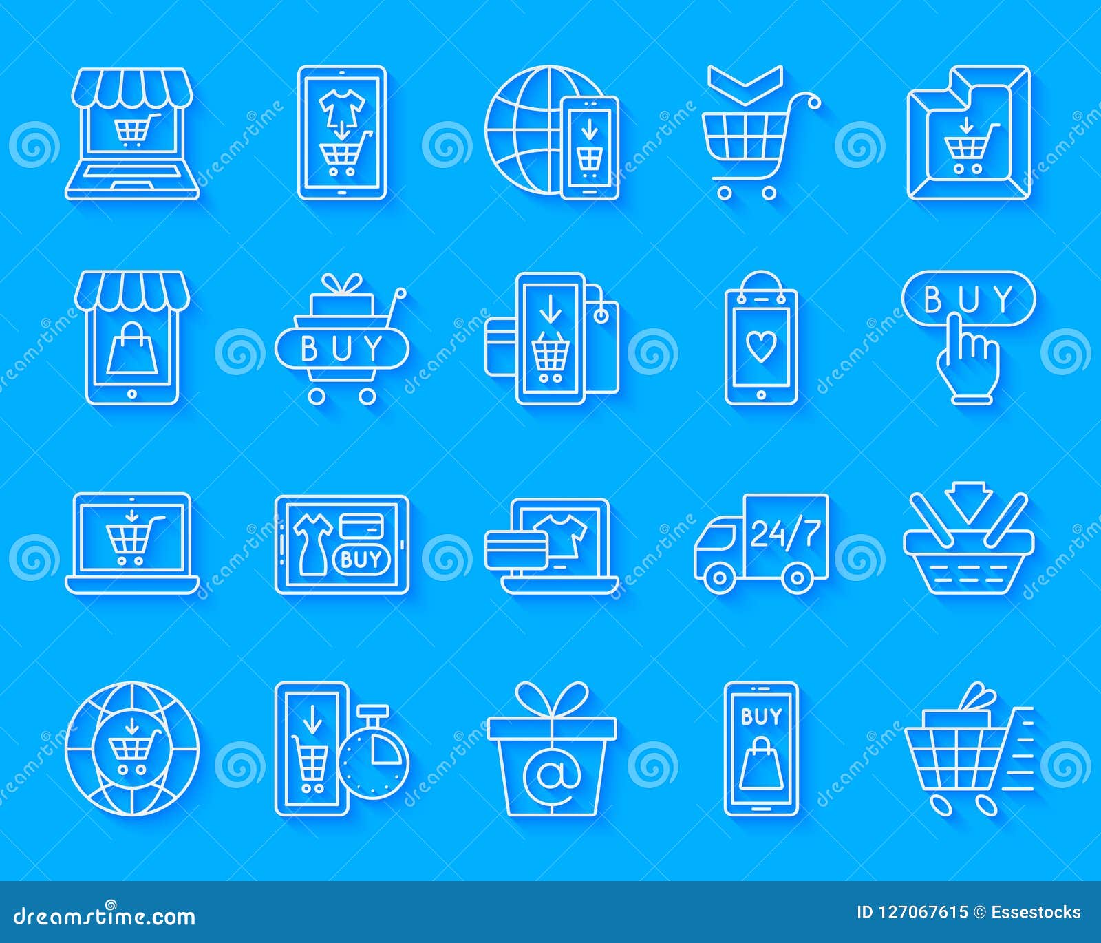 Online Shop Simple Paper Cut Icons Vector Set Stock Vector ... Online Shop Simple Paper Cut Icons Vector Set Stock Vector ...