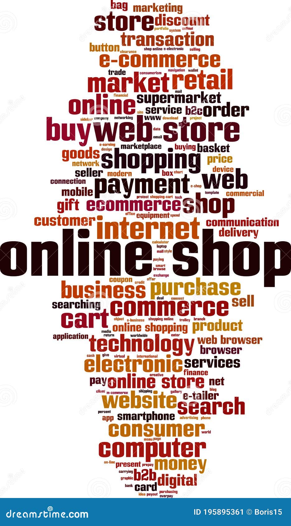 Online shop word cloud stock vector. Illustration of commerce - 195895361