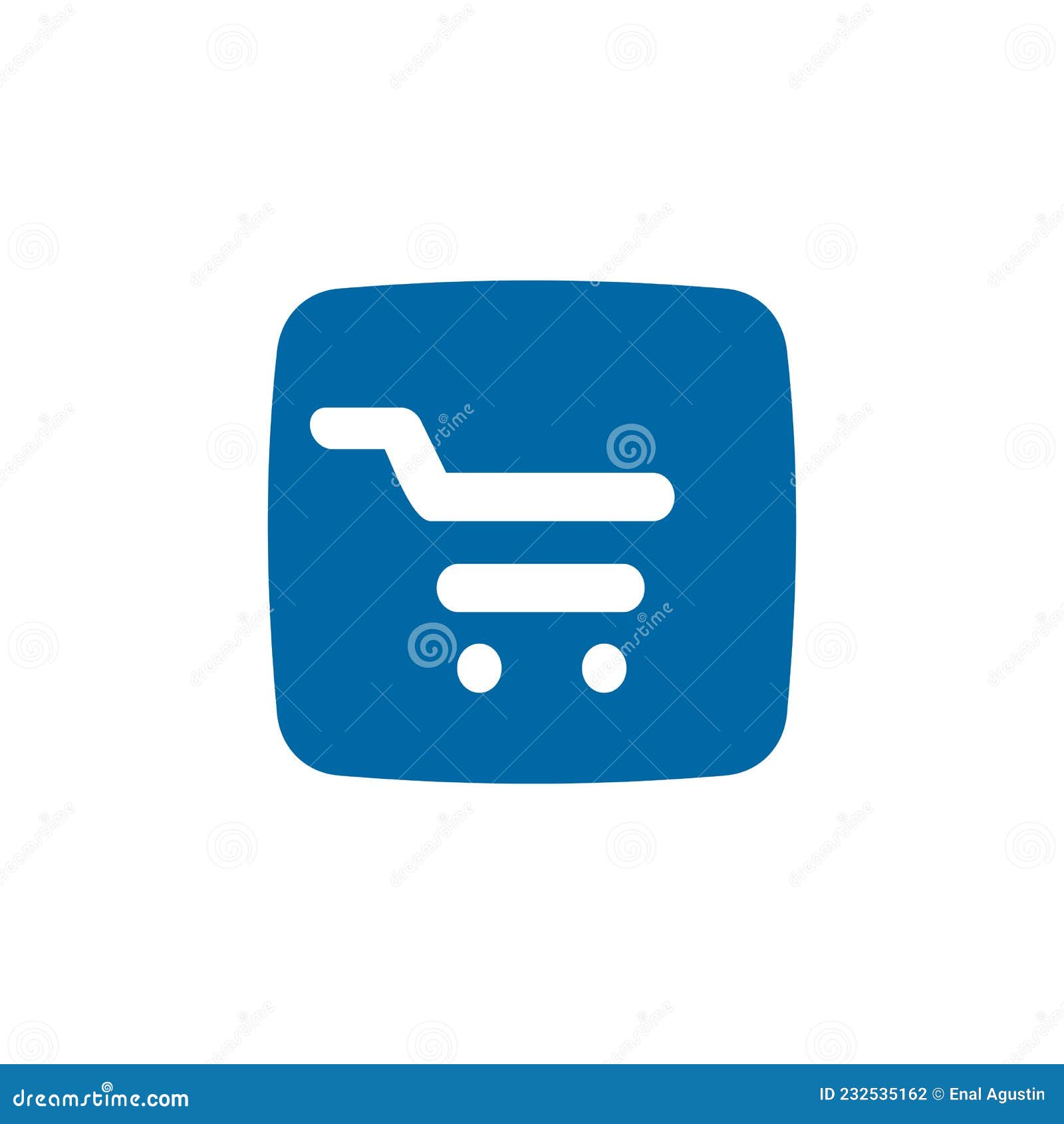 Online Shopping App Logo with Shopping Cart Icon Design Stock Vector ...
