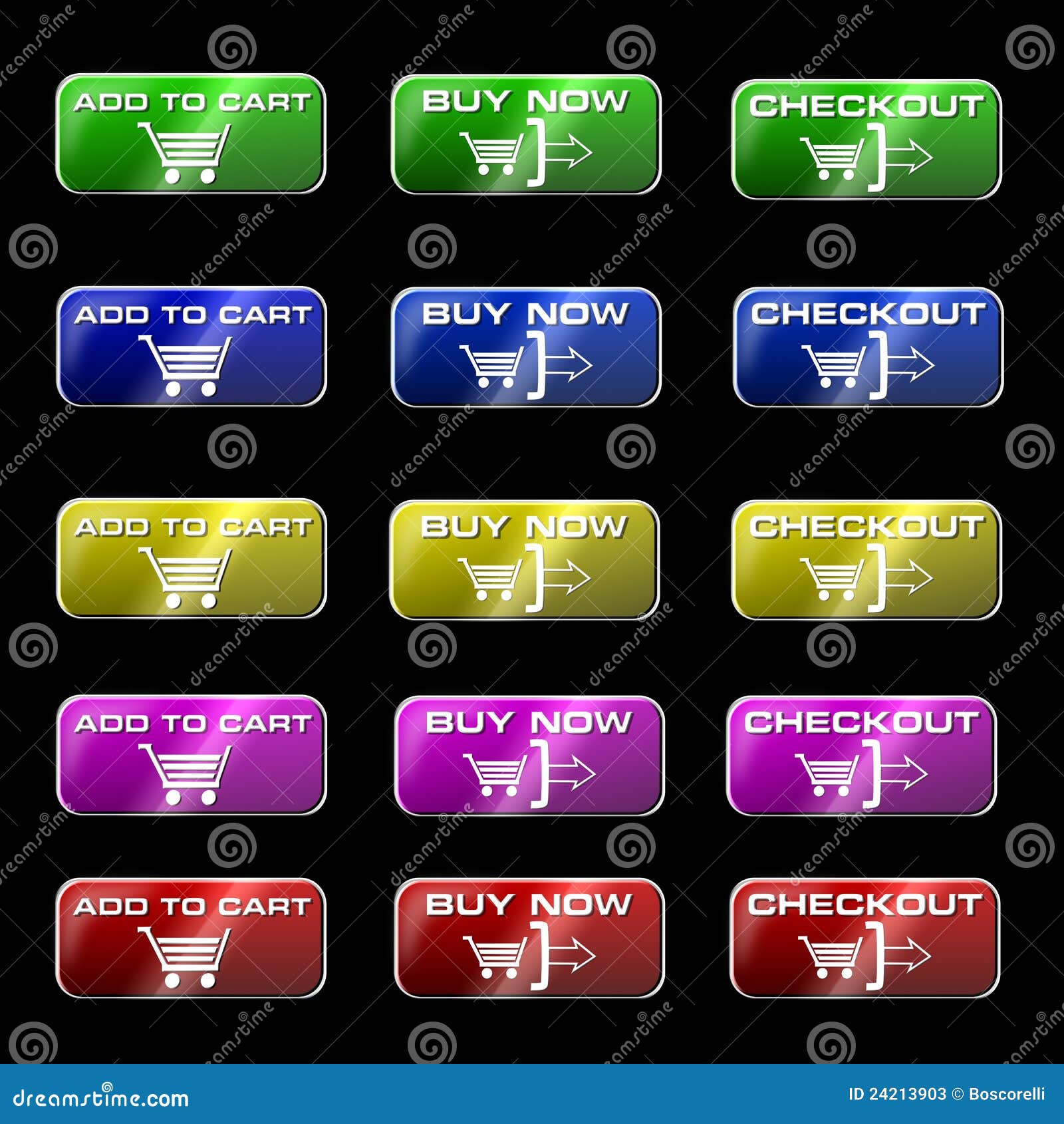 Online Shopping Buttons stock illustration. Illustration of corporate ...