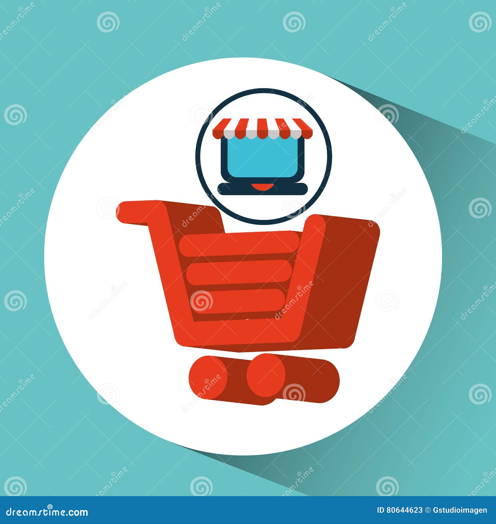 Online Shopping Cart Concept Stock Vector - Illustration of network ...