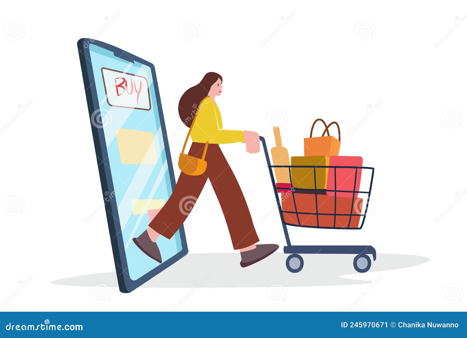 Online shopping channels stock vector. Illustration of promotion ...