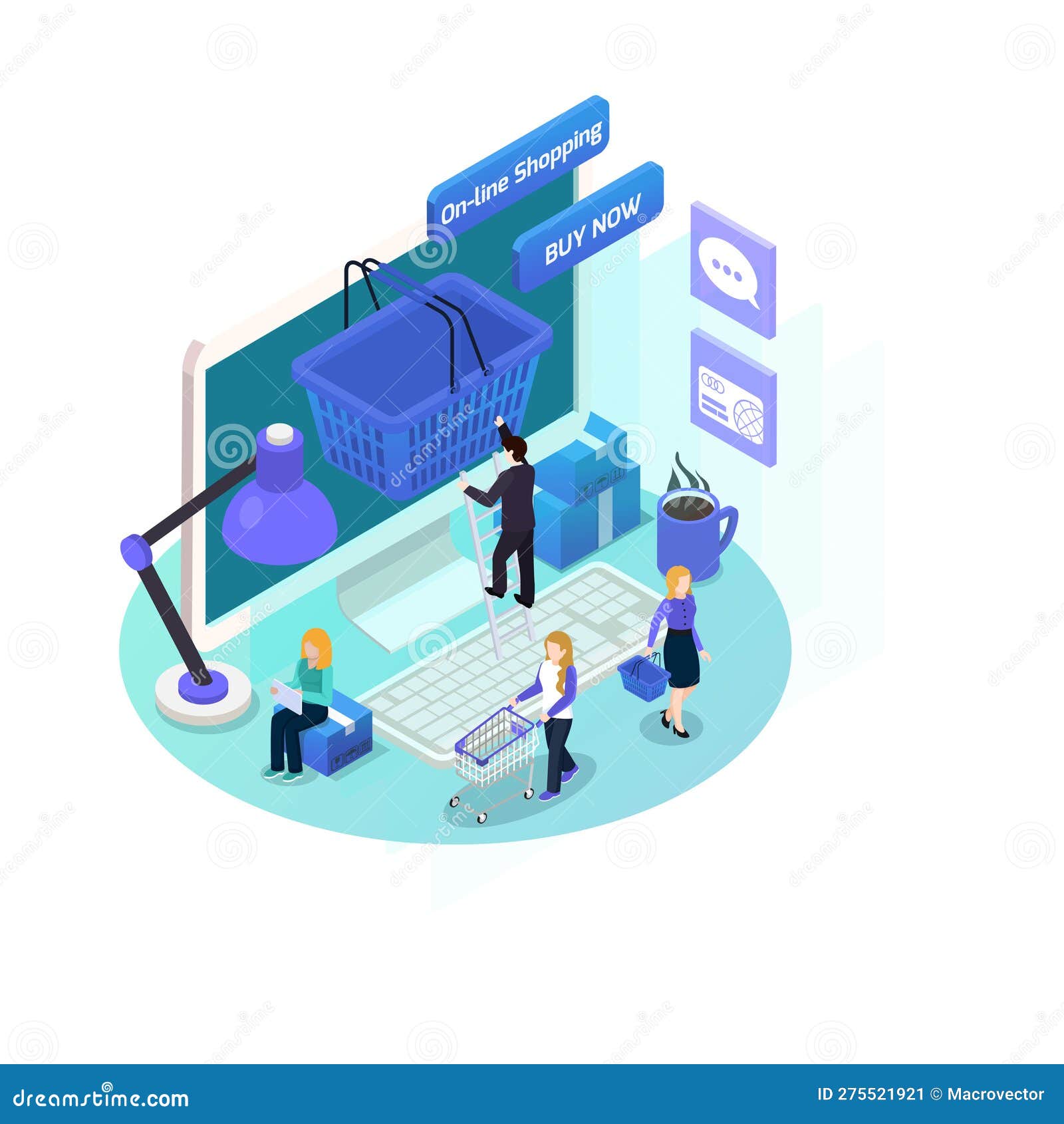 Online Shopping Concept stock vector. Illustration of price - 275521921