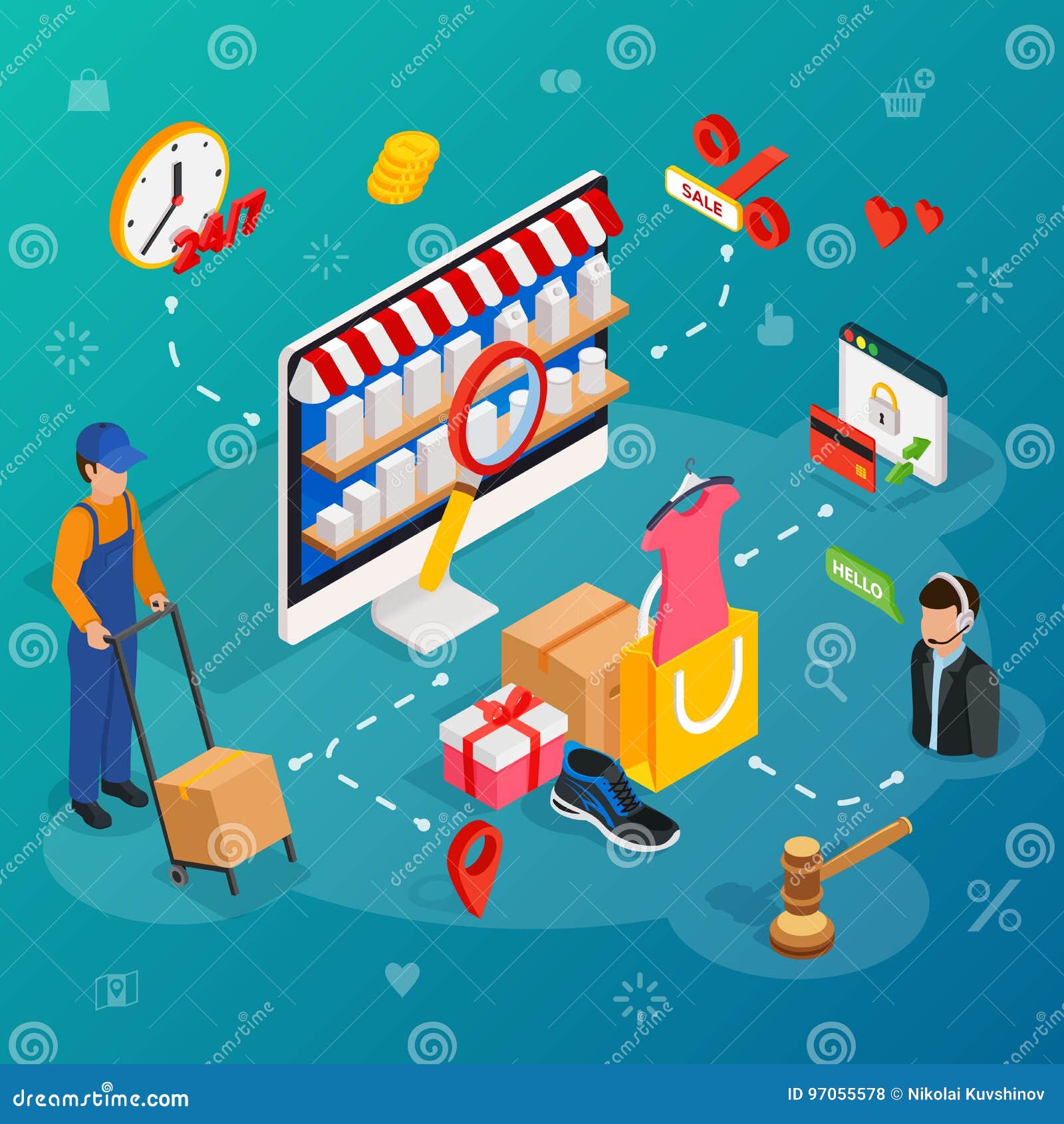 Online Shopping with Delivery Service and Customer Support Chat Service ...