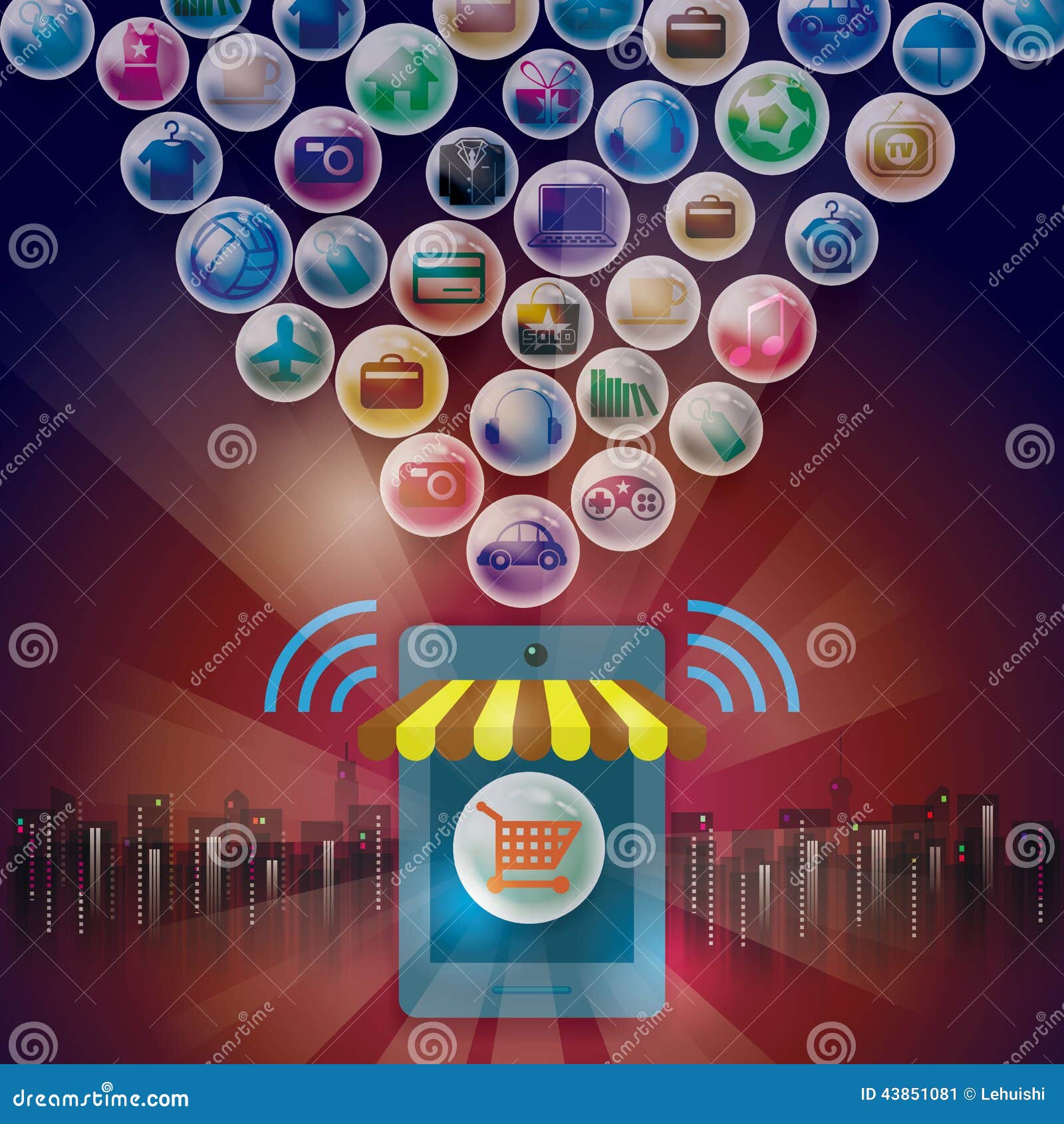 Online Shopping Eshop. Social Media Payments Stock Illustration ... Online Shopping Eshop. Social Media Payments Stock Illustration ...