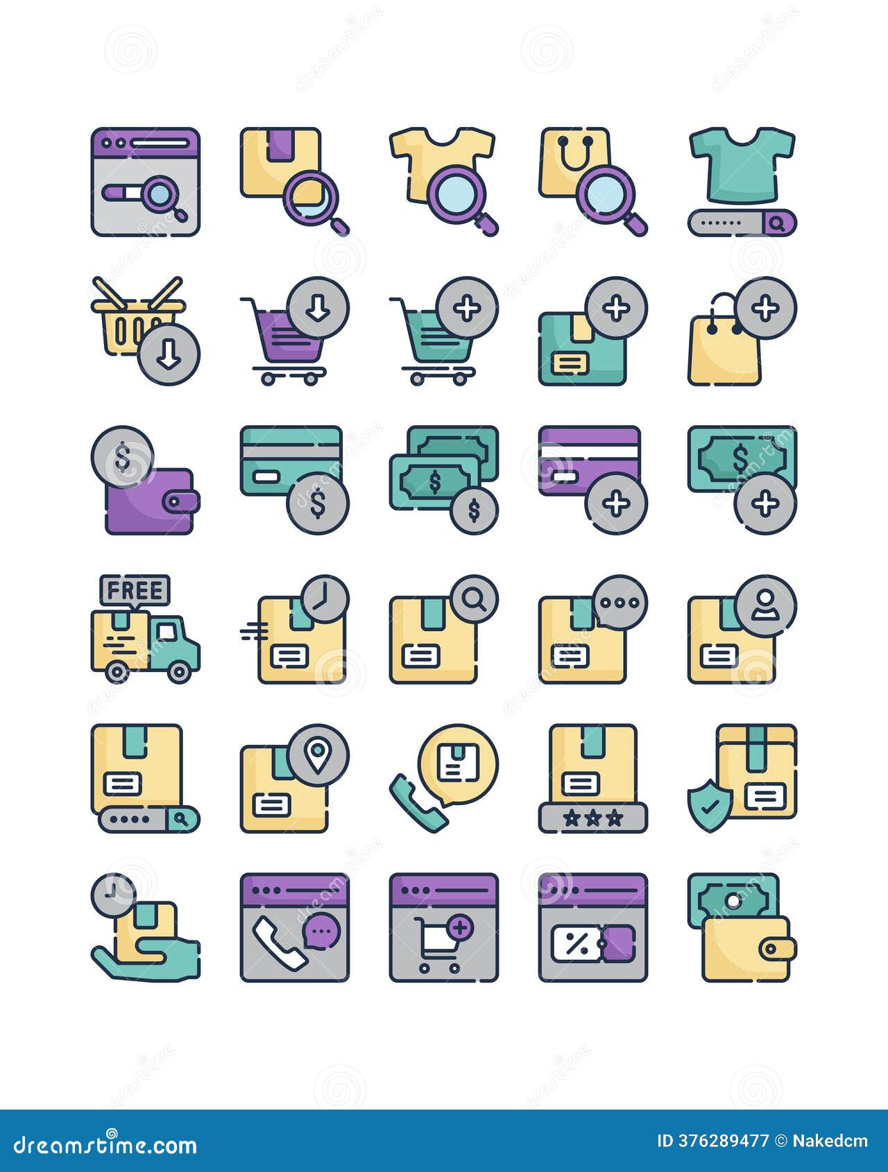 Filled Outline Dossier Folder Icon Isolated On White Background. Vector ...