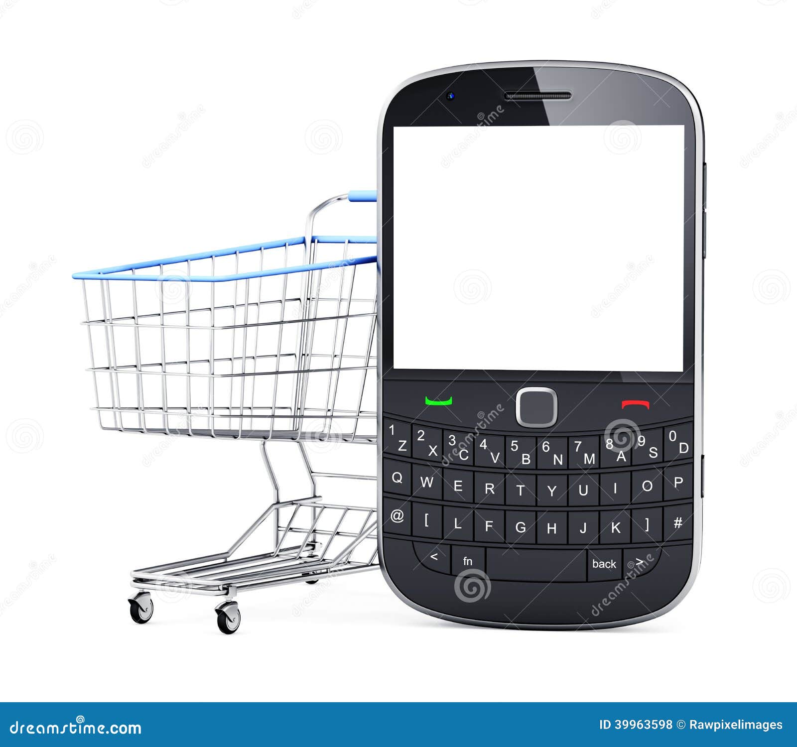 Online Shopping for Mobile Phone Stock Photo - Image of wireless ...