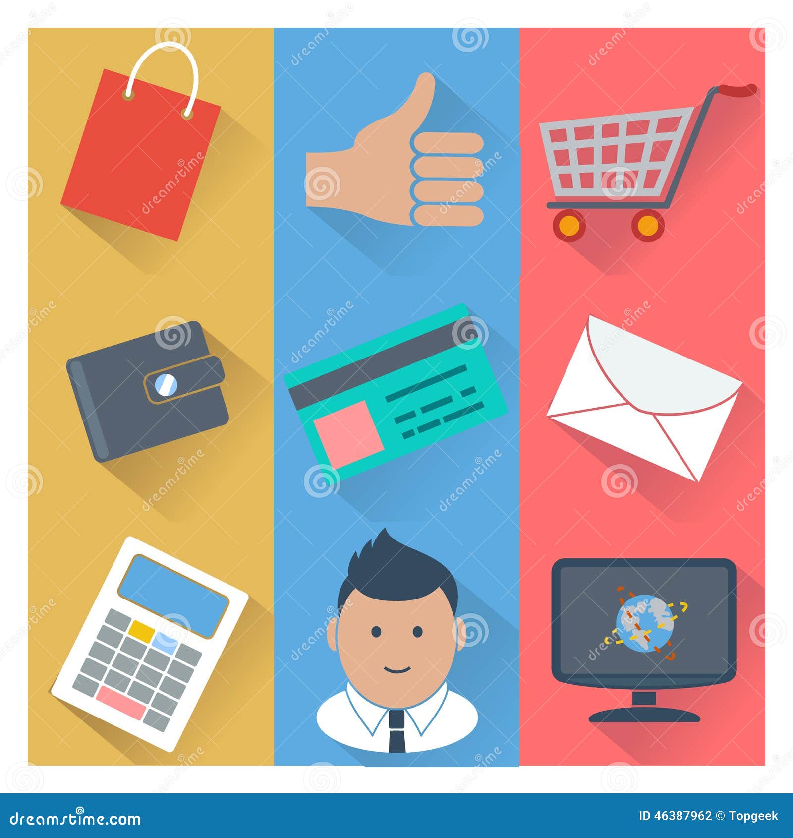 Online Shopping and Payment Methods Icons Stock Vector - Illustration ...