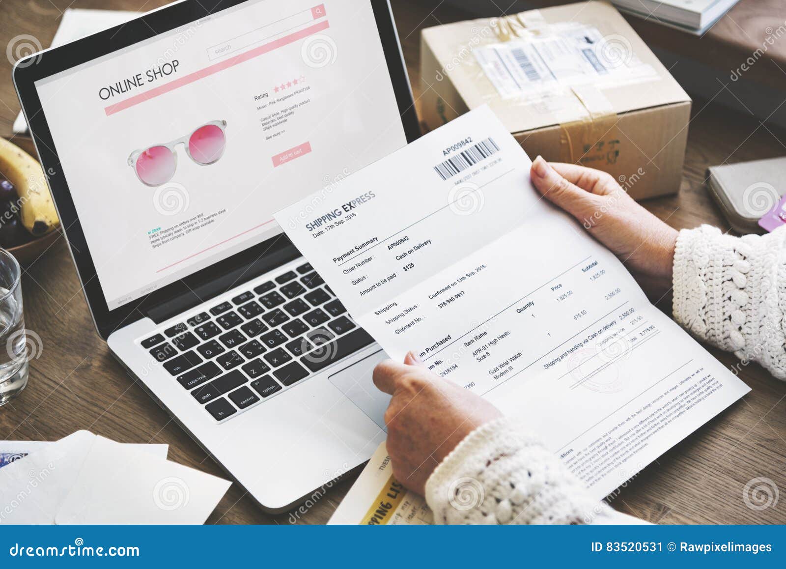 Online Shopping Purchase Connection Website Concept Stock Image - Image ...