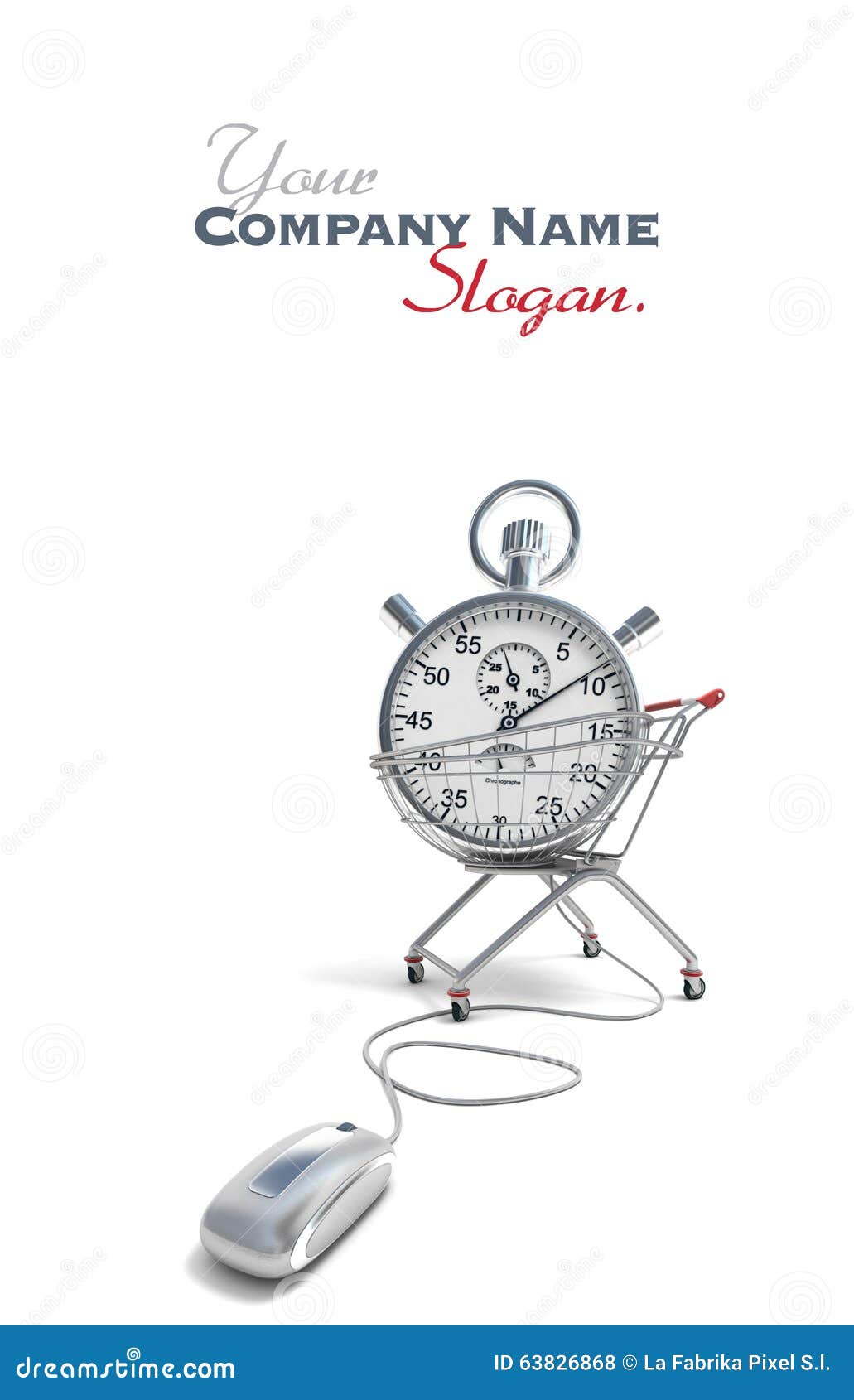 Online shopping time saver stock illustration. Illustration of ...