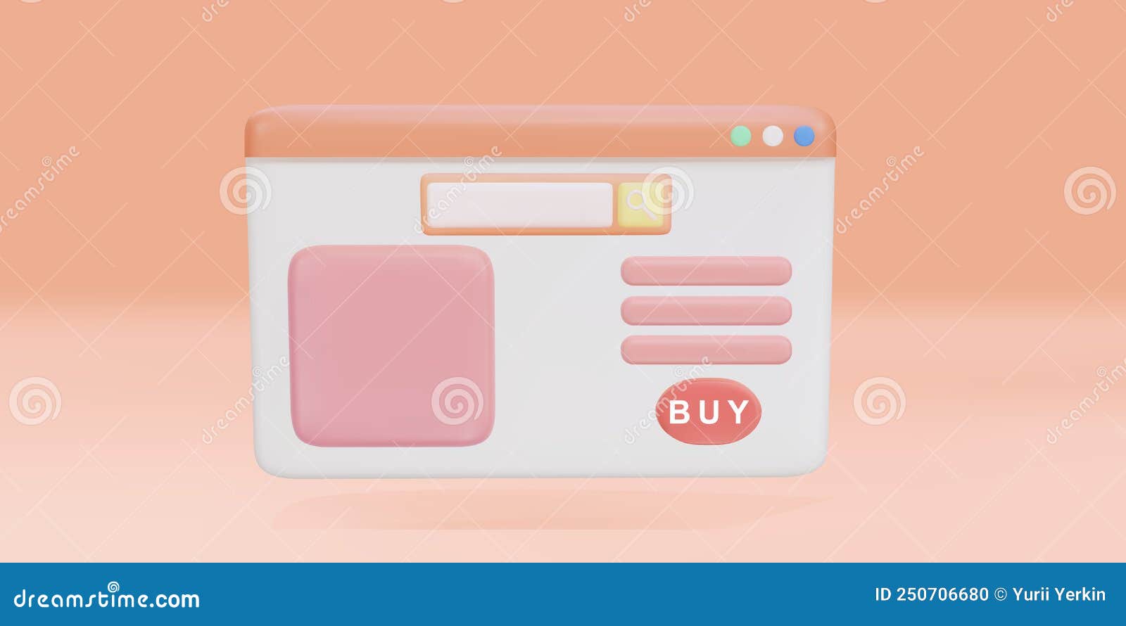 Online Shopping on Web Page Concept,website Design. Vector Illustration ...