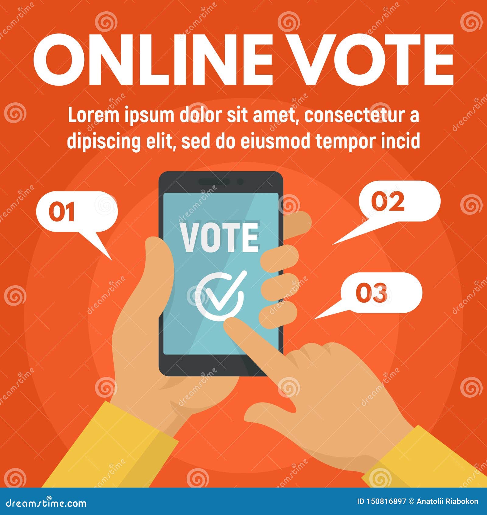 Smartphone Vote Check Mark Icon Color Outline Vector | CartoonDealer ...